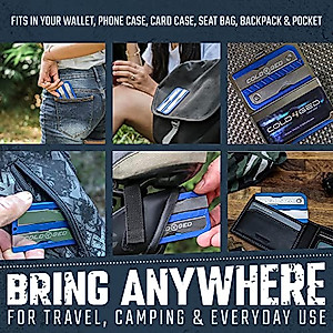 Forkanife Sport, Ultra-thin Camping Utensils with Case, Stainless Steel Camping Knife and Fork Set, Reusable Travel Utensils for Camping and Outdoor Adventures, 3.27 x 2.09-inch Case - Cold4ged