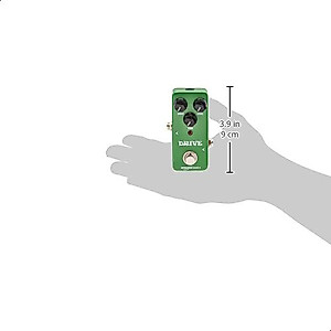 Amazon Basics Overdrive Guitar Effect Pedal, True Bypass, 2 Modes, Green