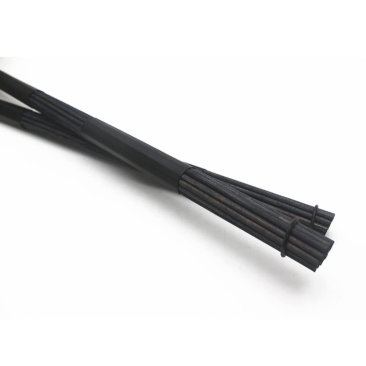 TUOREN 3 Pair Drum Brushes Drum Sticks Set 1 Pair Retractable Drum Wire Brushes 1 Pair Bamboo Rods Drum Brushes 1 Pair 5A Nylon Drumsticks Percussion Instrument Accessories with Portable Storage Bag