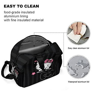 deweoy Insulated Lunch Bag,Lunch Bag for Men,Small Lunch Bag,Lunch Bags for Women,Lunch Bags for Teens(Black)