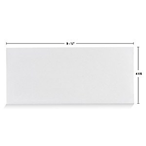 #10 Security Tinted Self-Seal Envelopes - No Window - EnveGuard, Size 4-1/8 X 9-1/2 Inches - White - 24 LB - 100 Count (34100)