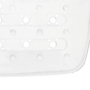 Home Basics Sink Mat, 13" x 11" x .75", Clear