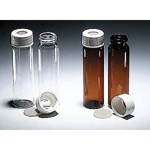 Cole-Parmer Clear Precleaned EPA vials 60 mL case of 72