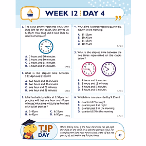 3rd Grade Common Core Math: Daily Practice Workbook - Part I: Multiple Choice | 1000+ Practice Questions and Video Explanations | Argo Brothers (Common Core Math by ArgoPrep)