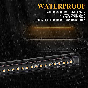 VGETTING LED Windshield Dash Emergency Strobe Lights w/Suction Cups for Law Enforcement POV Vehicles Trucks Rear Deck Hazard Warning Flashing Traffic Light Green White