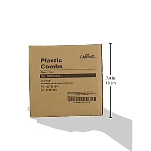 Medline Plastic Combs,Black, 144 Count