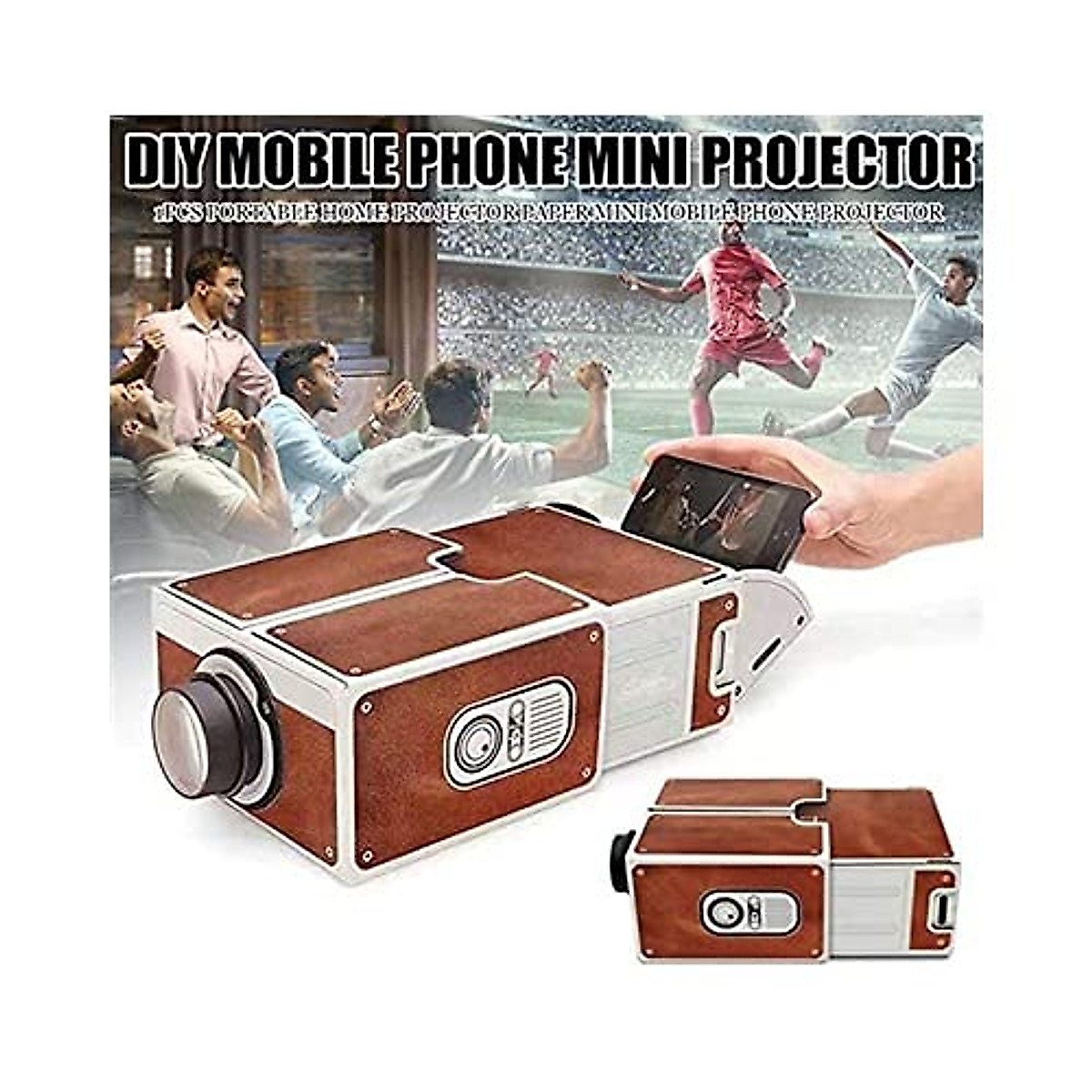 MMWW Smartphone Projector Create a Small Home Theater Portable Video Projectors for Outdoor Movie Business PowerPoint Presentations