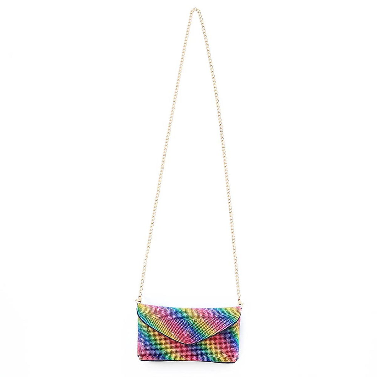 PTcuofu Small Shoulder Bag Lightweight Bag with Crystal Multifunction for Women (Colorful)