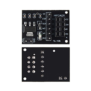 2Pcs NRF24L01+PA+LNA RF Wireless Transceiver Module with SMA Antenna 2.4G 1100m & Wireless Module with Breakout Adapter On-Board 3.3V Regulator