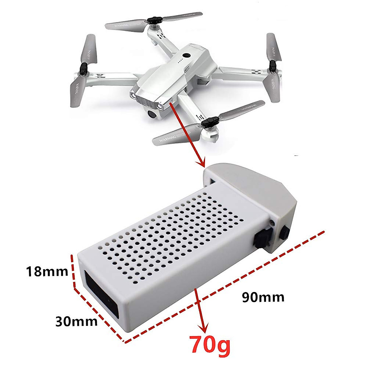 sea jump 7.6V 1700mah Lithium Battery for SYMA X500 X500pro X30 HS175 D65 HS175D Folding Quadcopter Aerial Remote Control Drone Battery