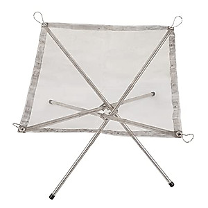 YEmirth Portable Outdoor Fire Pit, Portable Folding Outdoor Firepit Foldable Camping Fire Pit with Storage Case for Camping Backyard Garden