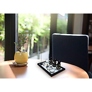 Zen Garden Meditation Garden 3 Buddha See, Speak, Hear No Evil Statues, Incense Holder, Incense, 2 Tea Light Holders, Rocks, Sand, Rake (Candles Not Included)