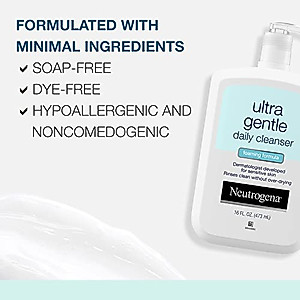Ultra Gentle Hydrating Daily Facial Cleanser for Sensitive Skin