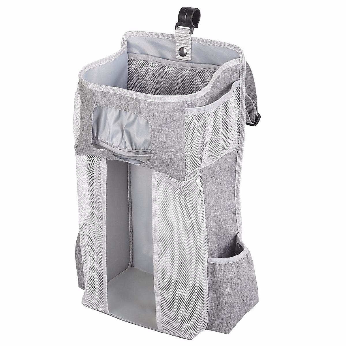 Hanging Diaper Caddy - Hanging Diaper Organizer For Changing Table, Crib Diaper Organizer For Baby Stuff, Baby Accessories For Newborn, Baby Shower Gifts - 17x9x6 Inches
