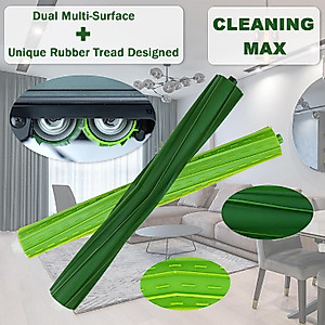 Replacement Parts for iRobot Roomba s9 (9150) s9+ s9 Plus (9550) S Series Robot Vacuum Cleaner, 1 Pair of Multi-Surface Rubber Brushes, 8 Filters, 8 Side Brushes and 2 Tools