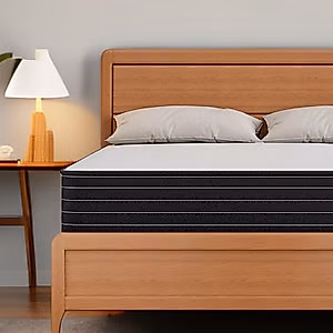 Queen Mattress, 8 Inch Hybrid Mattress in a Box, Gel Memory Foam with Individual Pocket Springs for a Peaceful Sleep, Pressure Relief Queen Size Mattress, Medium Firm Mattress (8 Inch, Queen)