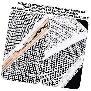 Cabilock 3pcs Hotel Organizer Pouches Washer Net Clothing Bag Factories Machine Mesh for Protector Guard Makeup Washing Travel College Wash Lingerie Bags Dorm Home Zipper Clothes