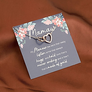 Lywjyb Birdgot Mamaw Jewelry Grandma Grandmother Christmas Gifts Mamaw Gifts from Grandson Grandkids (Mamaw ne card)