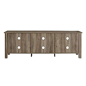 Walker Edison Wren Classic 6 Cubby TV Stand for TVs up to 80 Inches, 70 Inch, Grey Wash