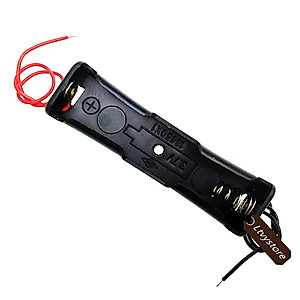 18650 Battery Case Holder 1 Slot, Ltvystore 18650 Battery Storage Box, Black Plastic Batteries Case for 18650 Button Top Single Battery,Pack of 20