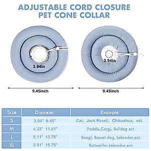 Abbylike Cat Cone Collar and Surgical Recovery Suit Set Cat Neck Donut Collar Soft Elizabeth Recovery Collar Cone E Collar Alternative for Small Pets Dog Kitten Puppy After Surgery Wear (X-Large)