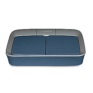 PetSafe Digital Two Meal Automatic Pet Feeder for Cats and Dogs, 2 x 200 g Trays, 4 Day Programming,Blue