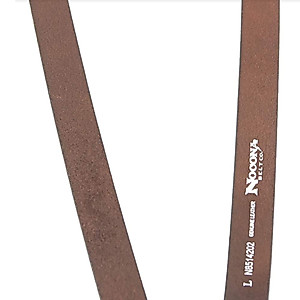 Nocona Belt Co. Men's Standard Bullet Concho Gallus Leather Suspenders, Brown, Medium