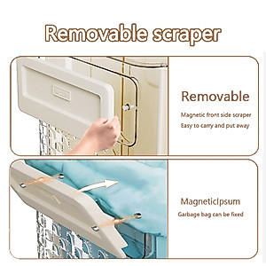 Aiabaleaft Hanging Kitchen Trash Can Foldable 2.5 Gallon Wall Mounted Collapsible Waste Bin for Kitchen Cabinet Door or Under Sink Bathroom