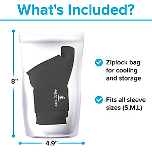 Arctic Flex Wrist Ice Pack Wrap - Gel Compression Support for Arthritis Hand & Thumb - Reusable Hot & Cold Therapy Brace for Pain Relief, Tendonitis, Carpal Tunnel, Tenosynovitis (Fits Left & Right)