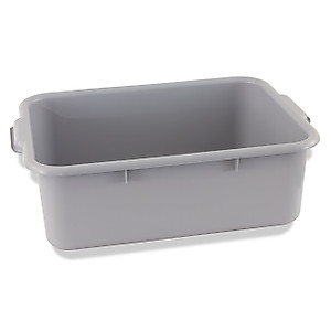 Crestware Heavy-Weight Bus Tub, 7-Inch, Gray