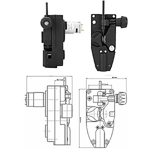 Agatige Soldering Wire Feeder, DC 24V 10W Mig Welder Roll Wire Feed Motor 0.8/1.0mm Soldering Wire Feeder Machine for MIG Welder
