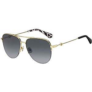 Kate Spade New York Women's Maisie/G/S Navigator Sunglasses, Black, 60mm, 15mm