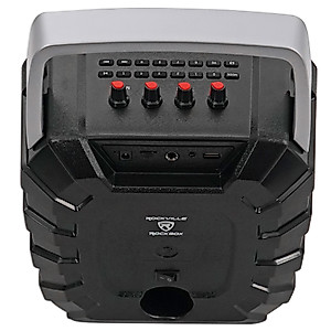 Rockville ROCKBOX 6.5" Rechargeable Portable Bluetooth Karaoke Speaker+Mic