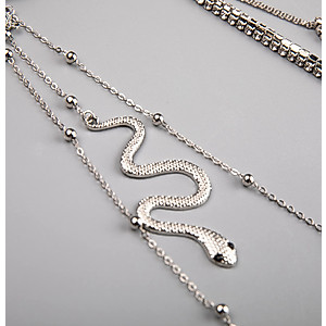 NICEIGHT Thigh Chains for Women 8PCS Leg Chains for Women Snake Leg Chain Layered Body Chain Beach Jewelry Set S