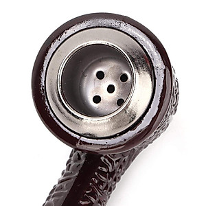 Tobacco Pipe, Classic Bent Cigarette Tobacco Pipe Delicate Resin Smoking Pipe Gift, Ideal Gift for Your Boyfriend, Families, Workmates, Fine Workmanship, Comfortable in Hand