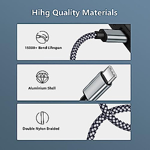 USB C to 3.5mm Car Aux Cable, 2 in 1 USB C to 3.5mm Car Stereo Aux Headphone Jack Cable with USB C Charging Compatible with Galaxy S23/S22 Ultra/S21/S21FE/S20, Google Pixel 7/7Pro/6, iPhone 15/15Pro