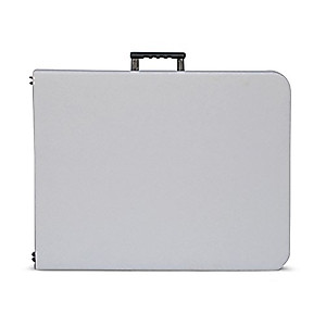 Correll CP3072FM Light Weight Blow Molded Fold in Half Table, For Easy Transportation, Rectangular, 30"x72", Gray Granite