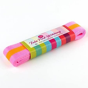 Renaissance Ribbons Tula Pink Webbing TK-90-38MM-02 Pink/Orange 1.5" Width by 2 Yards prepackaged
