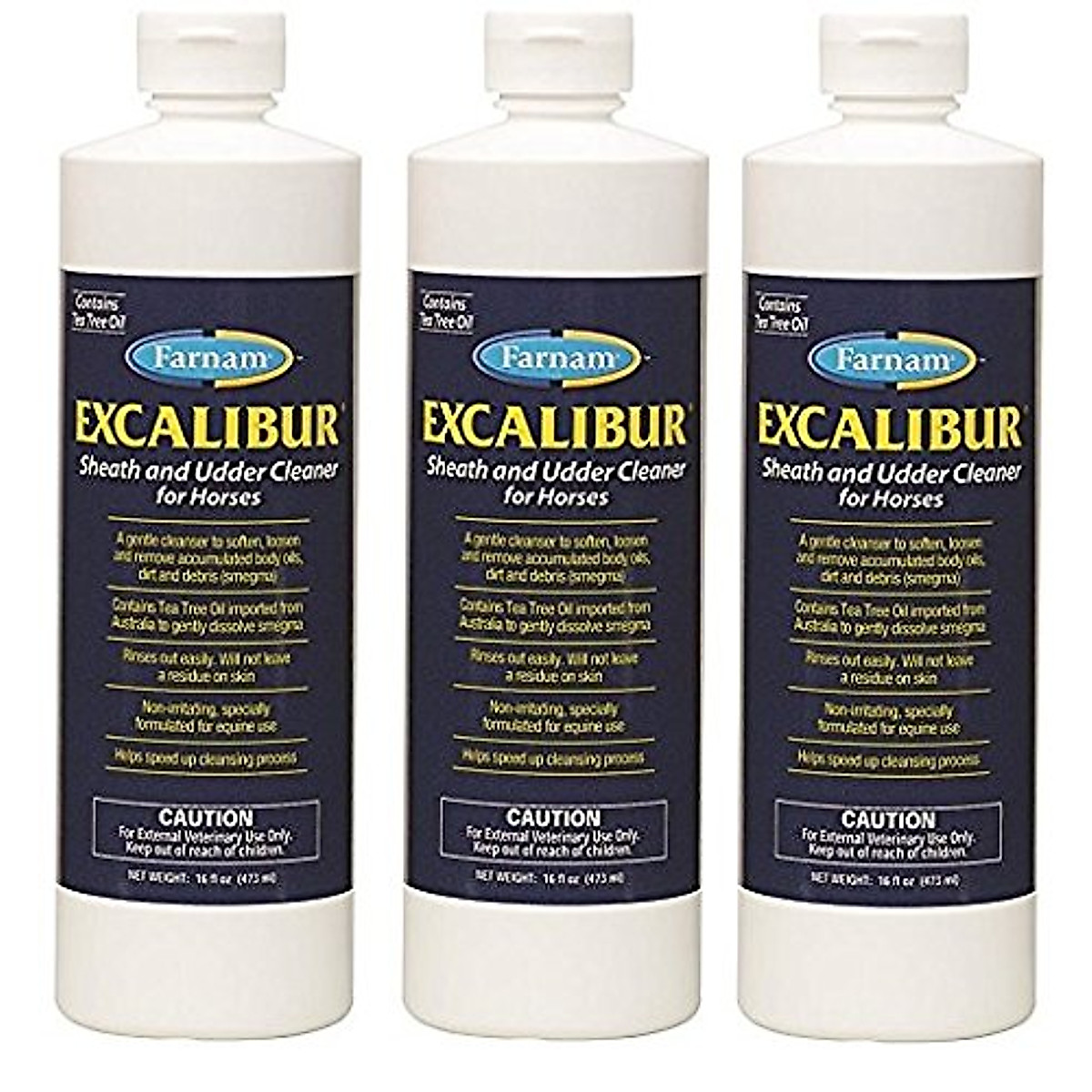 (3 Pack) Farnam Excalibur Sheath Cleaner - 16oz each