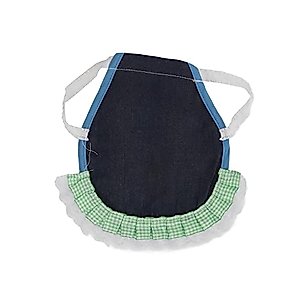 GLOGLOW Chicken Saddle Hen Apron, Chicken Saddle Feathers Protective Poultry Wing Back Protector Warm Comfortable Hens Back Wing Protection with Elastic Straps for Hen Care Supplies(Blue Cowboy)