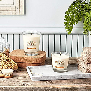 Root Candles Honeycomb Veriglass Scented Beeswax Blend Candle, French vanilla Large