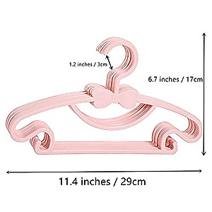 Malikesy 10pcs Baby Hangers for Clothes, Ultra Thin Baby Hangers Newborn, Multicolored Toddler Clothes Hangers, Nursery Hangers for Baby