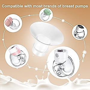 Fisroa Flange Insert 19mm Replacement Compatible with S9/S12 Hands-Free Breast Pump, Wearable Breast Pump Shield/Flange Insert (19mm)