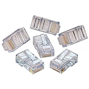 UbiGear 1000 Pcs RJ45 CAT5 CAT5e 8P8C Modular Network Cable LAN Connector End Plug LOT