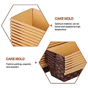 Alipis 25pcs bread tray cake stencil cake pans loaf pan bread pan baking pan Disposable Baking Mold Toast baking loft bread containers nonstick bakeware oven pan bread box Medium Paper