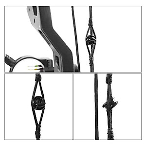 3Pcs Bow Sight Peep Kit, 1/4" 3/16" Peep Sight with Peep Sight Tubing for Compound Bow