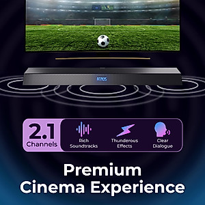 PHILIPS B8405 Soundbar 2.1 with Wireless Subwoofer, Dolby Atmos, Stadium EQ Mode, DTS Play-Fi Compatible, Connects with Amazon Echo Devices and Voice Assistants, AirPlay 2 & BT Support, TAB8405