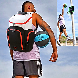 Youth Football Bag, Boys and Girls Football Backpacks Basketball Volleyball Football Bags,Separate Shoes Compartment High- All Sports Bag Gym