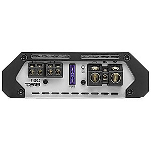 DS18 S-1600.2/SL Car Audio Amplifier – 2 Channel, Full Range, Class AB, 1600 Watts (Silver)