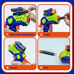 Shark Shooting Game Toy, Foam Blaster Shooting Practice Target,3 in 1 Indoor Outdoor Activity Game for 5 6 7 8 9 10+Years Old Kids, Compatible with 2 Nerf Guns